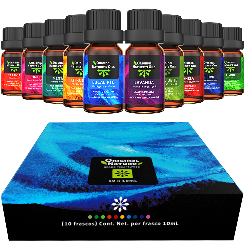 Kit Favoritos de 10 Aceites Esenciales Original Nature's Oils – Bienat ...